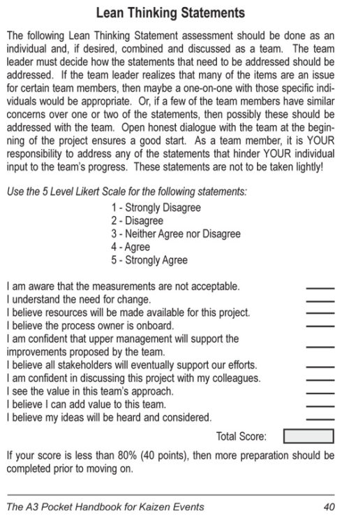 The A3 Pocket Handbook for Kaizen Events – The Lean Store